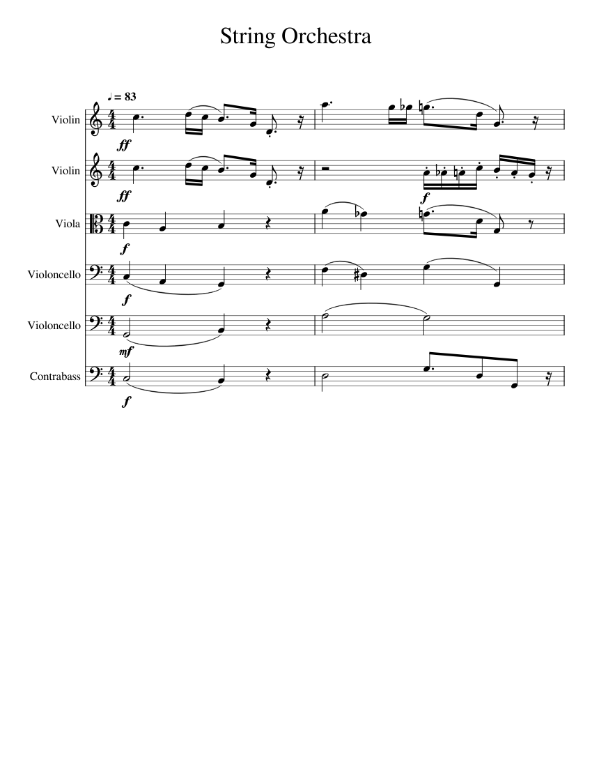 String Orchestra - piano tutorial