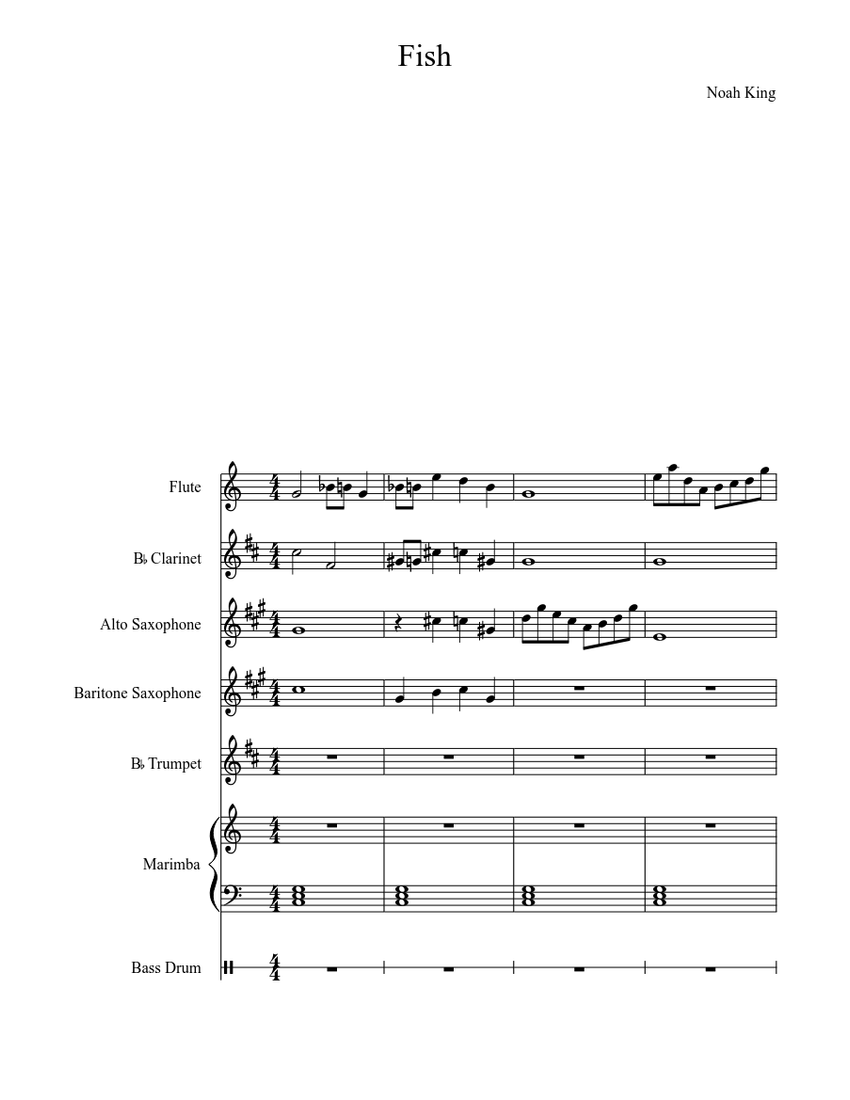 Fish2 - piano tutorial