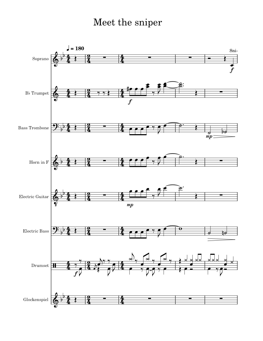 Magnum Force - Main Title – Lalo Schifrin / Meet the sniper theme Sheet ...