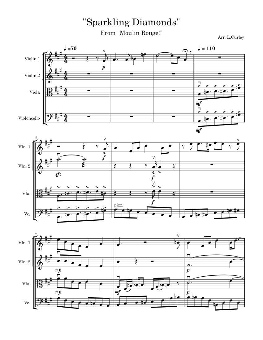 Moulin Rouge - sparkling diamonds – Misc Soundtrack Sparkling Diamonds from Moulin Rouge! for ...