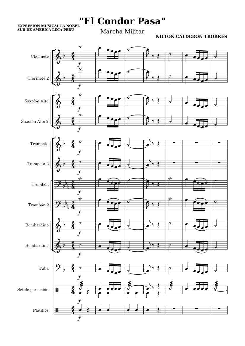 El Condor Pasa – Marcha Militar El Condor Pasa Sheet music for Trombone ...
