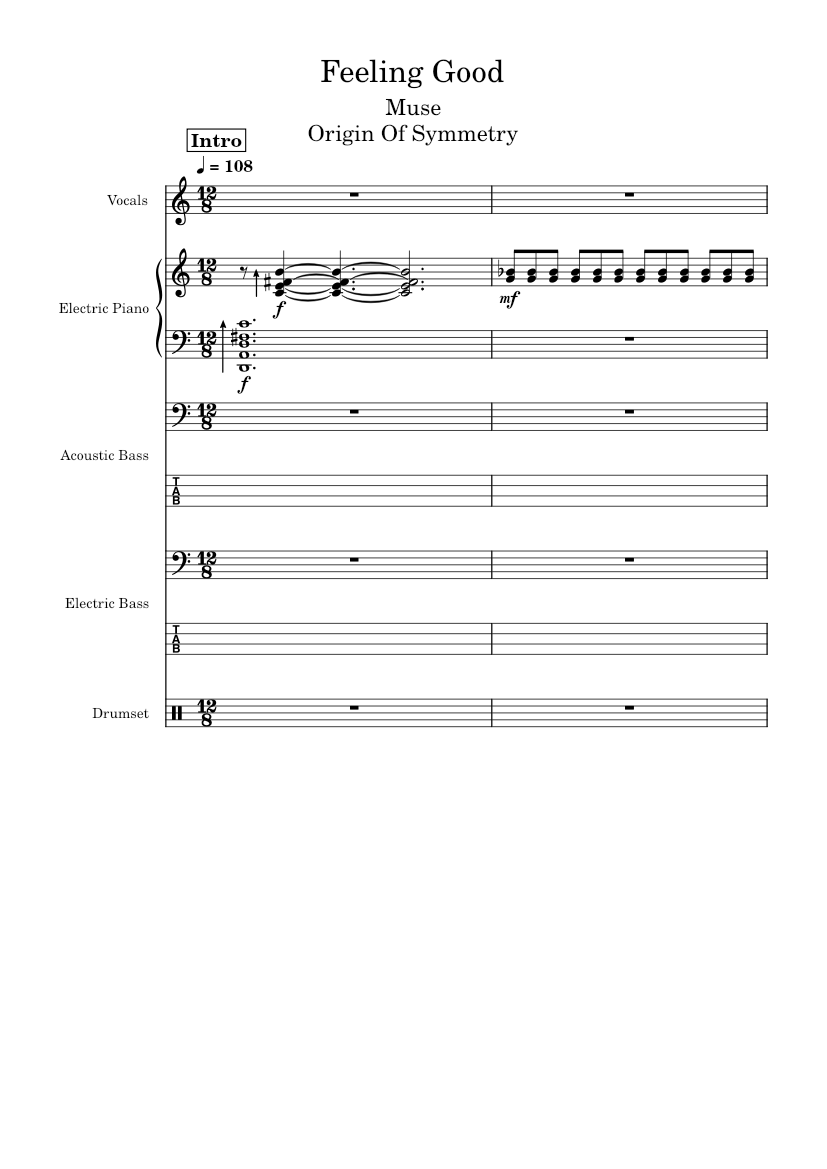 Feeling Good – Muse Sheet music for Piano, Kazoo, Bass guitar, Drum ...