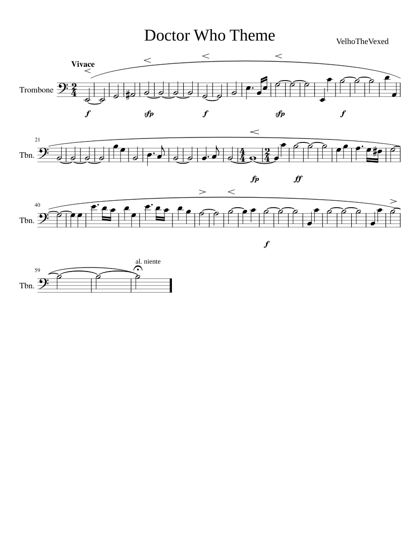 Doctor Who Theme - piano tutorial