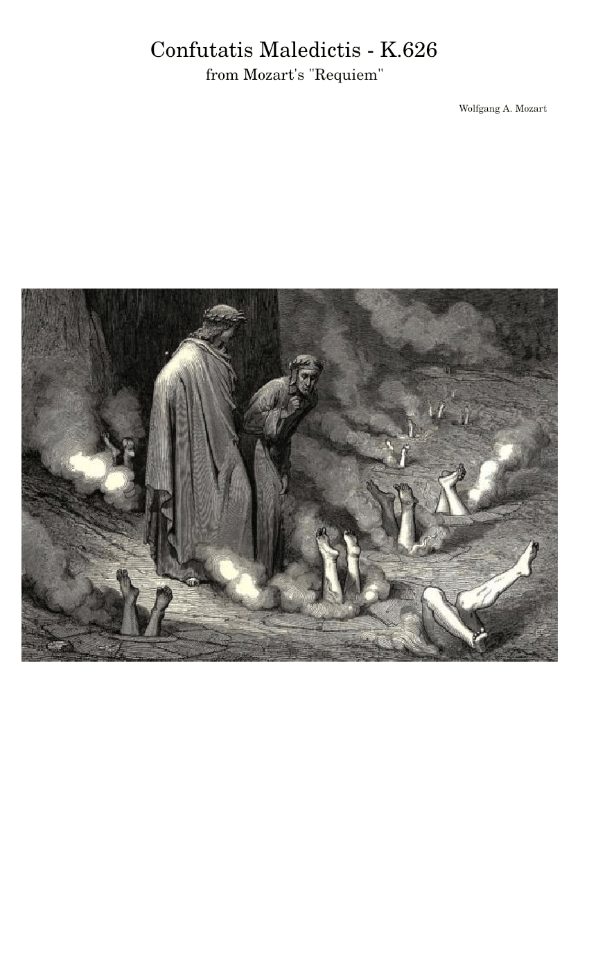 Confutatis Maledictis, K.626 - Wolfgang A. Mozart Sheet Music for ...