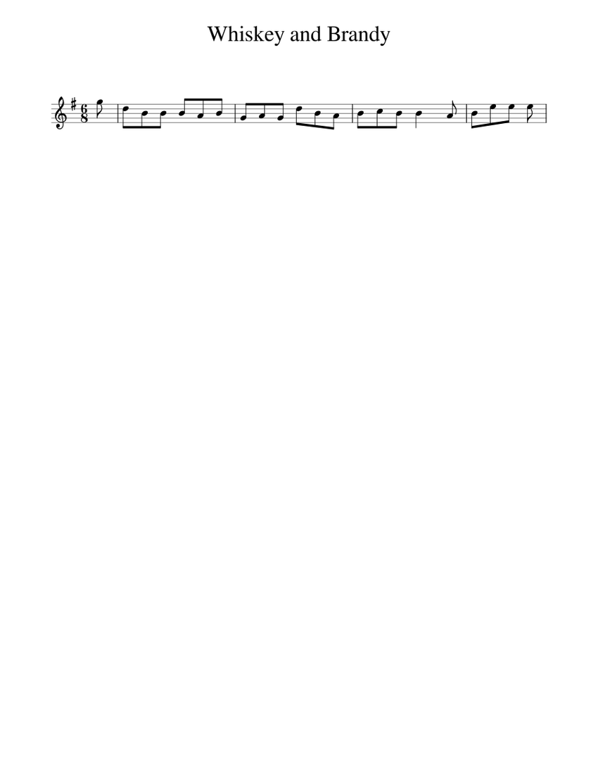 Whiskey and Brandy Sheet music for Piano (Solo) | Musescore.com