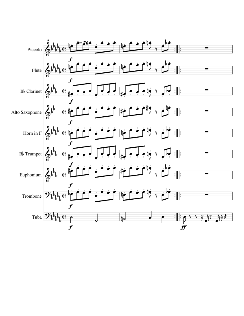 Bank Account Sheet music for Trumpet (In B Flat), Trombone, Flute ...