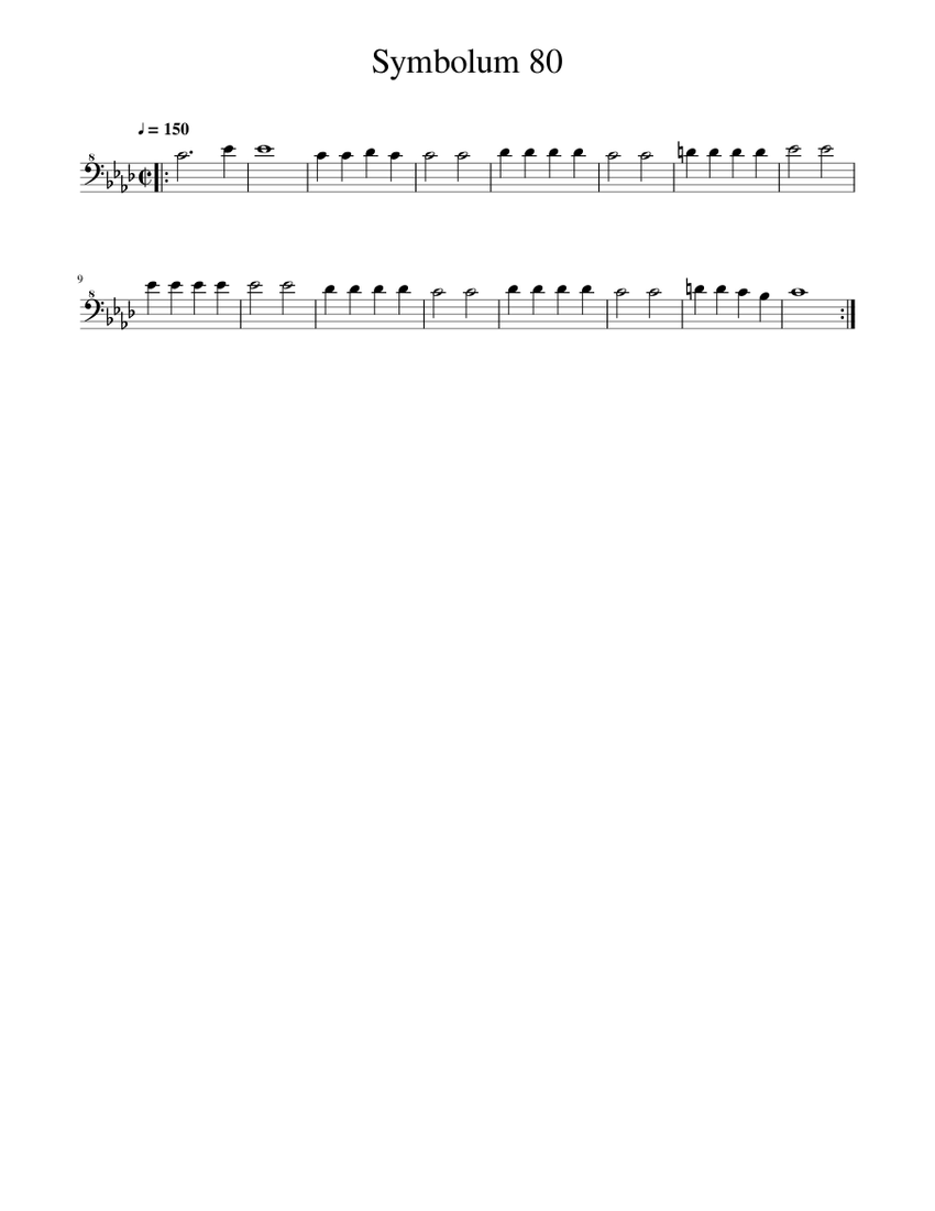 Symbolum 80 Sheet music for Piano (Solo) Easy | Musescore.com