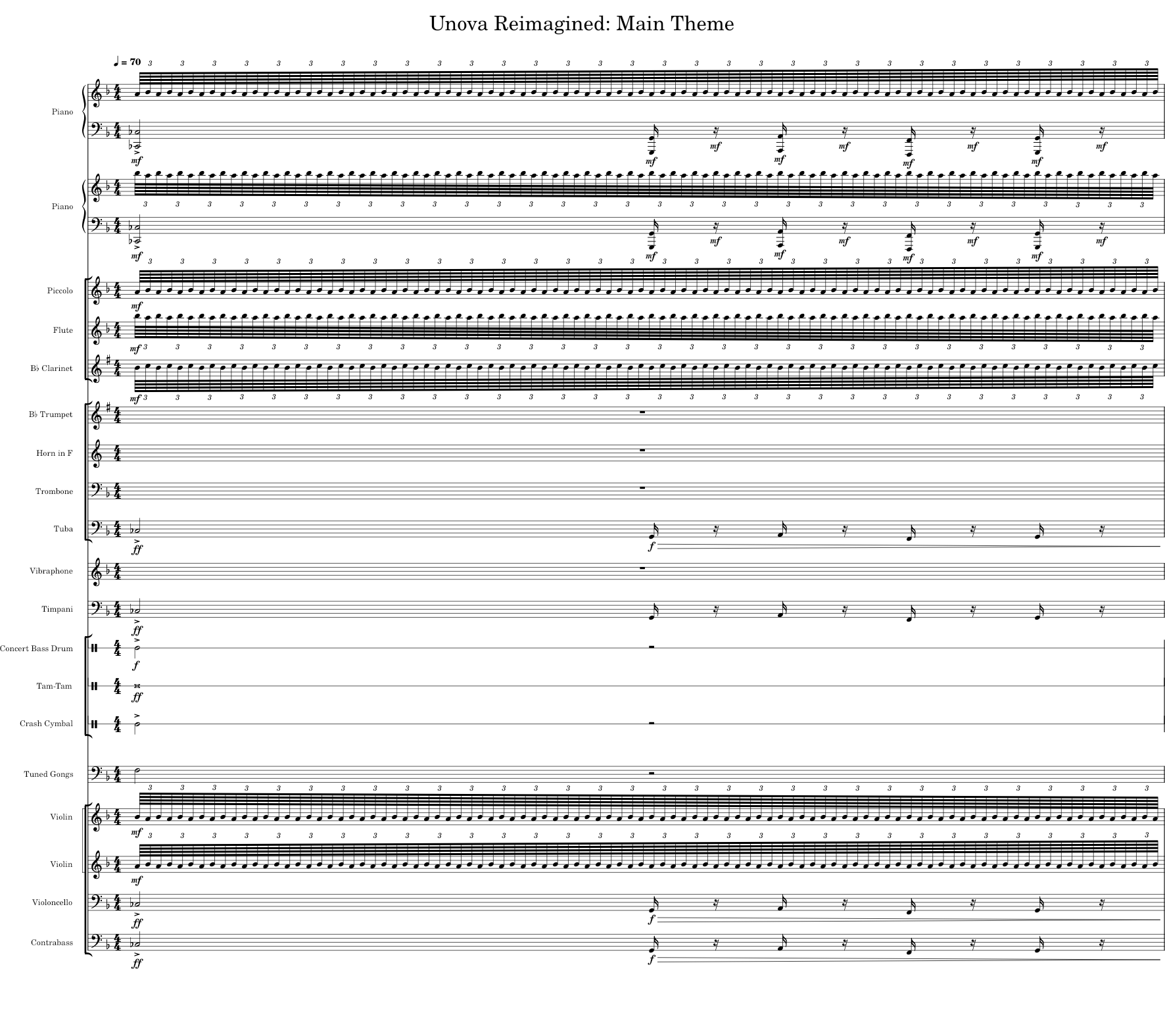 Unova_Reimagined: Main Theme Sheet music for Piano, Trombone, Tuba ...