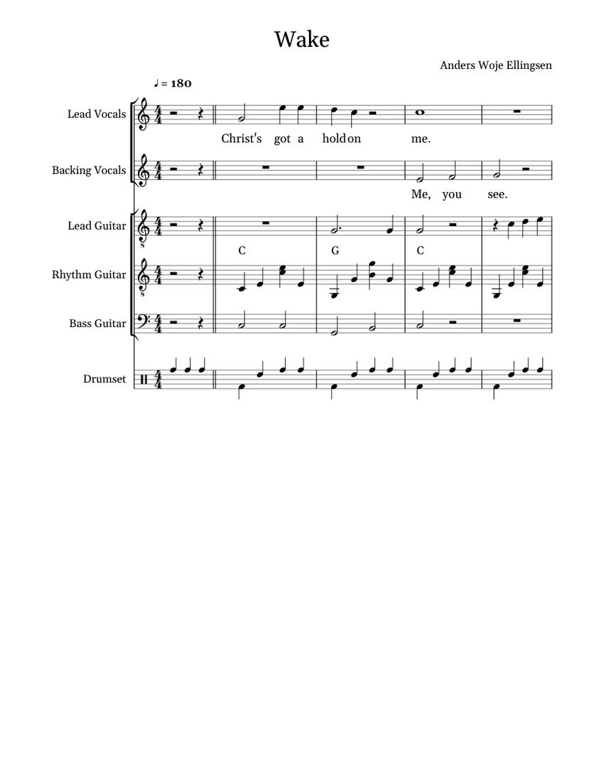 Wake - piano tutorial