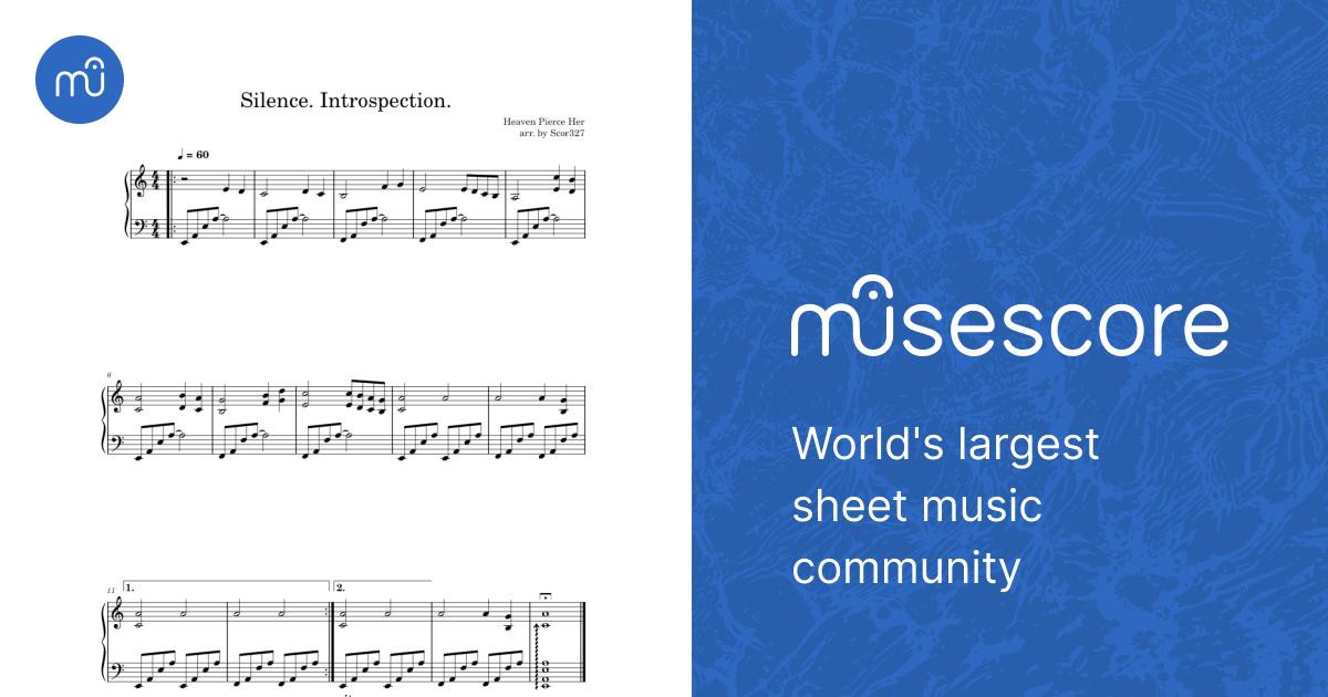 Silence. Introspection. – Arsi "Hakita" Patala Sheet music for Piano ...