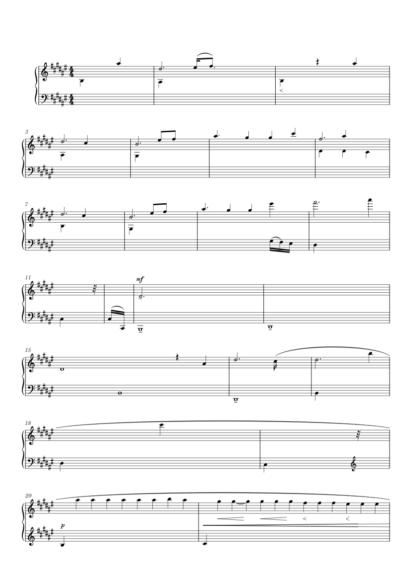 Serein - Tony Ann Sheet music for Piano (Solo) Easy | Musescore.com