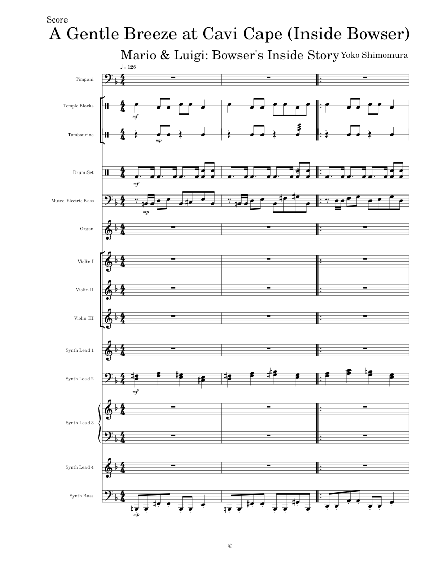 A Gentle Breeze at Cavi Cape (Inside Bowser) (Mario & Luigi: Bowser's ...