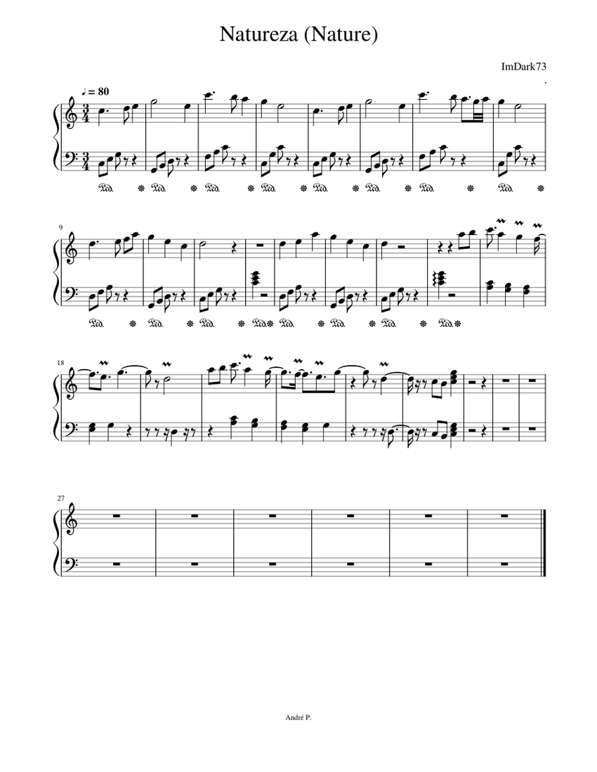Nature Sheet music for Piano (Solo) Easy | Musescore.com