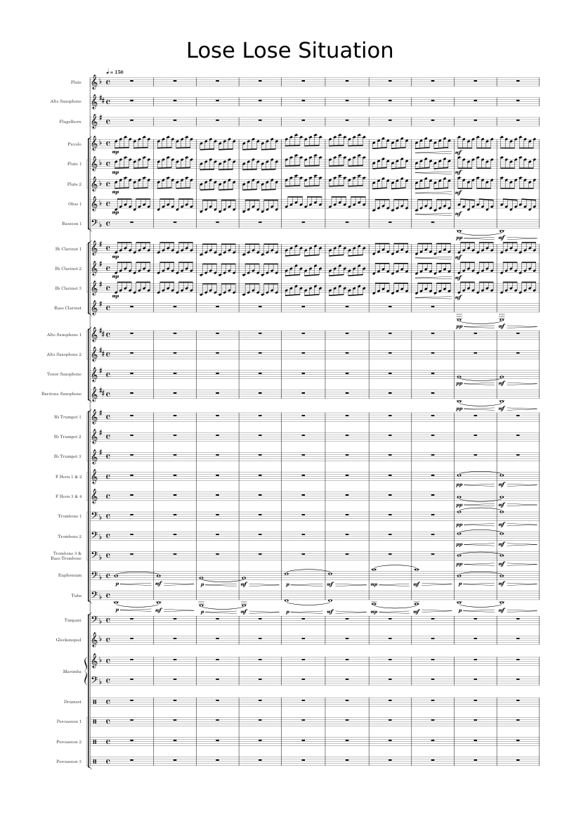 Lose Lose Situation - Landon Morrow Sheet Music for Trombone, Tuba ...