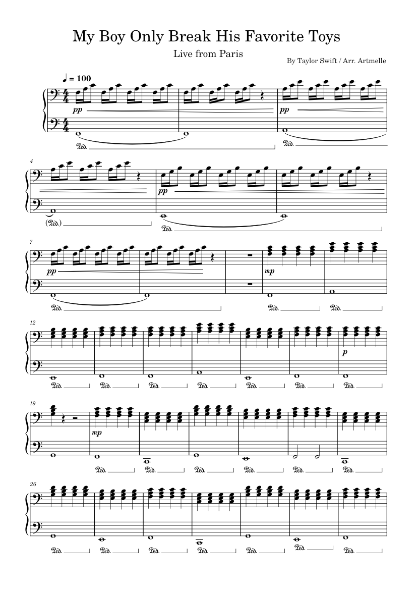 My Boy Only Break His Favorite Toys - Taylor Swift - Live from Paris ...