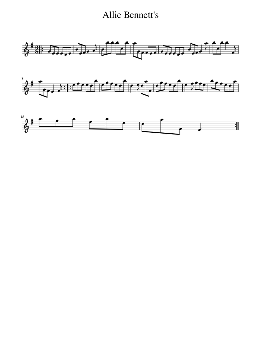 Allie Bennett's Sheet music for Piano (Solo) Easy | Musescore.com