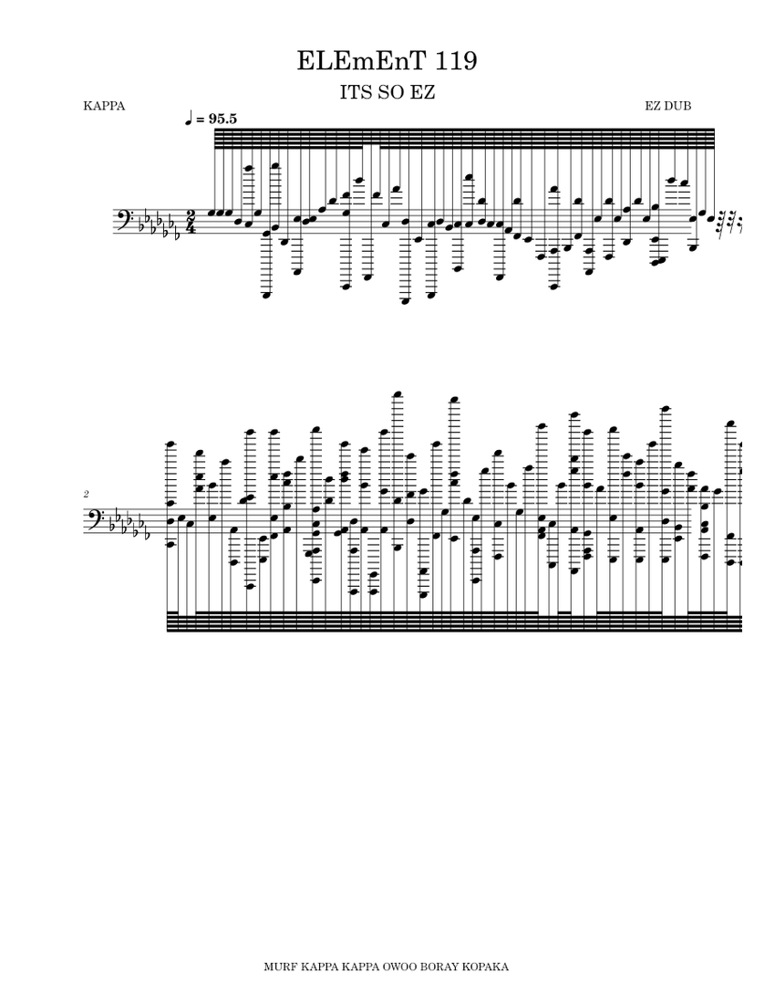 ELEmEnT 119 Sheet music for Piano (Concert Band) | Musescore.com