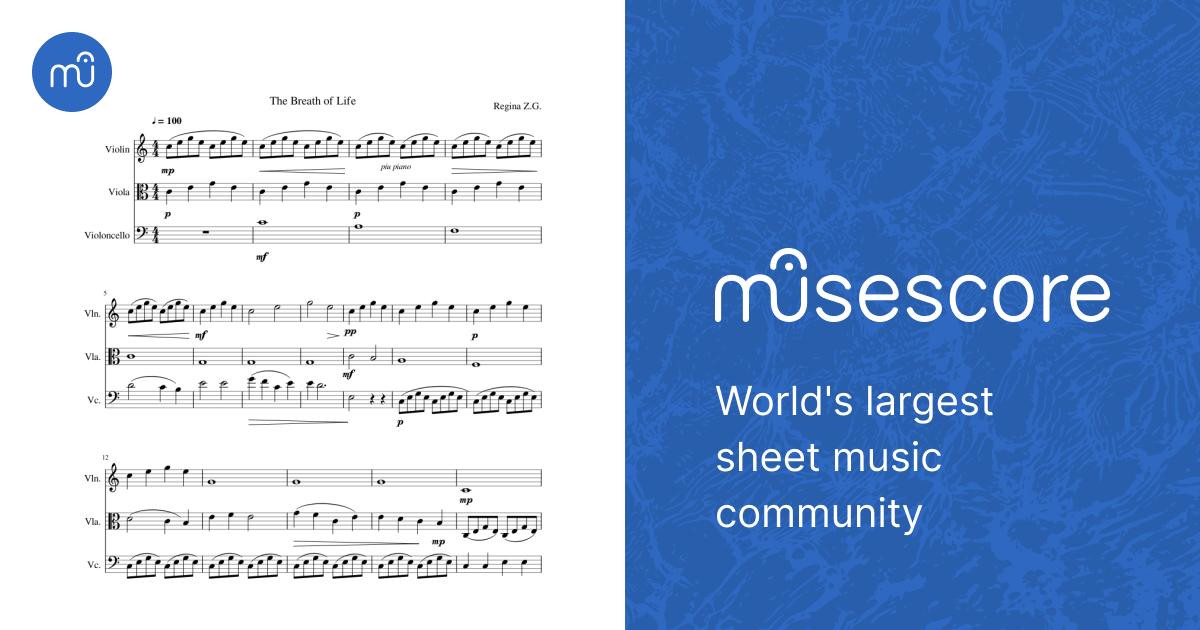 UC Sheet music for Violin, Viola, Cello (String Trio) | Musescore.com