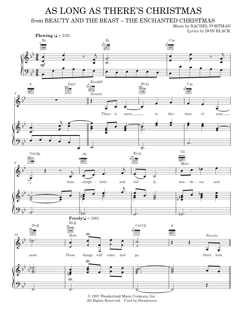 Play Official version of As Long As There's Christmas Sheet Music by ...