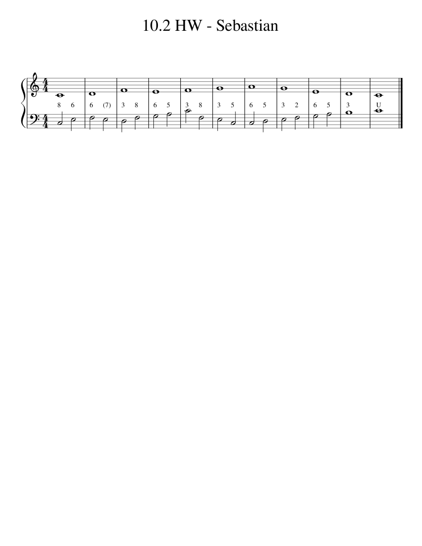 10.2 HW Sheet music for Piano (Solo) Easy | Musescore.com