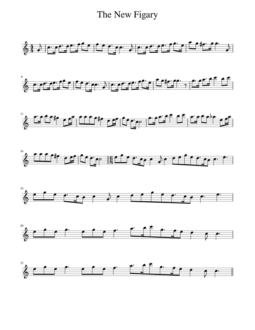 The New Figary Sheet music for Piano (Solo) | Musescore.com