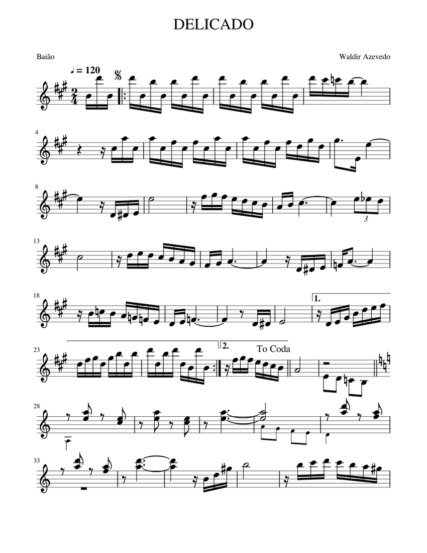 Delicado Sheet music for Voice (other) (Solo) | Musescore.com