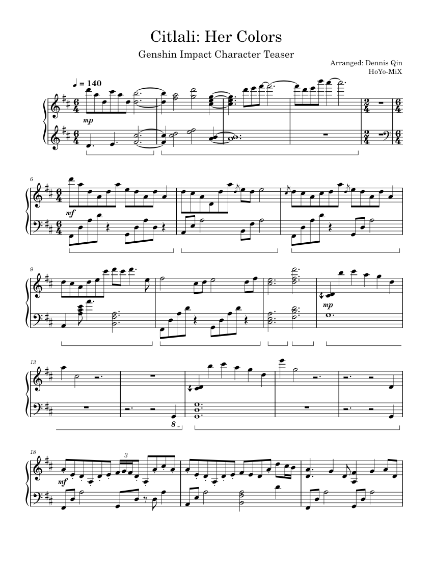 Citlali: Her Colors – HOYO-MiX | Citlali Character Teaser OST | Genshin ...