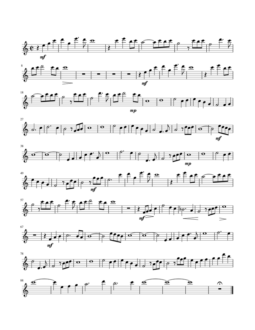 Flying Free Sheet music for Piano (Solo) | Musescore.com