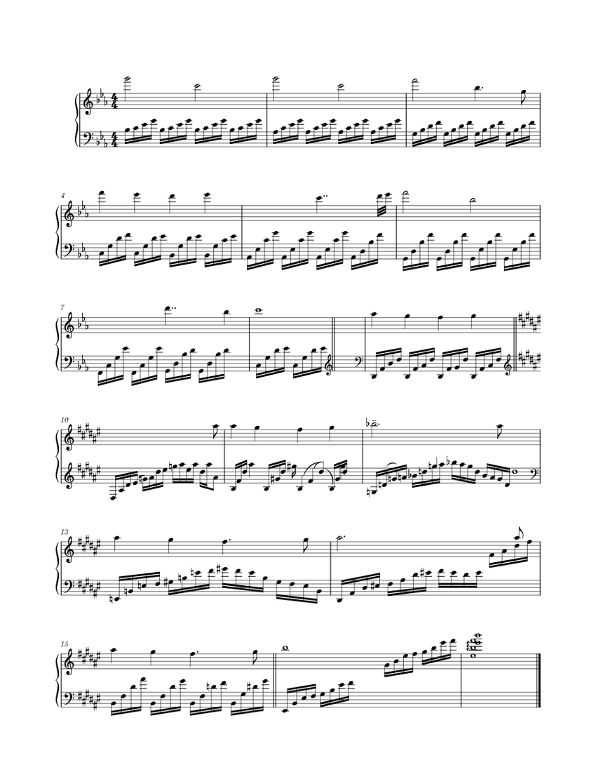 8ffa2367dbb6cb9089d82283b1ce6b6ec3f622be Sheet music for Piano (Solo ...