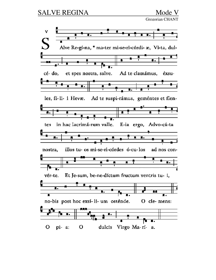 Salve Regina Sheet music for Organ (Solo) | Musescore.com