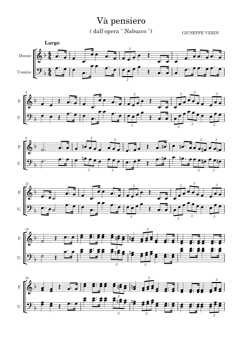 Va, Pensiero (Chorus Of The Hebrew Slaves) (from Nabucco) – Russell ...