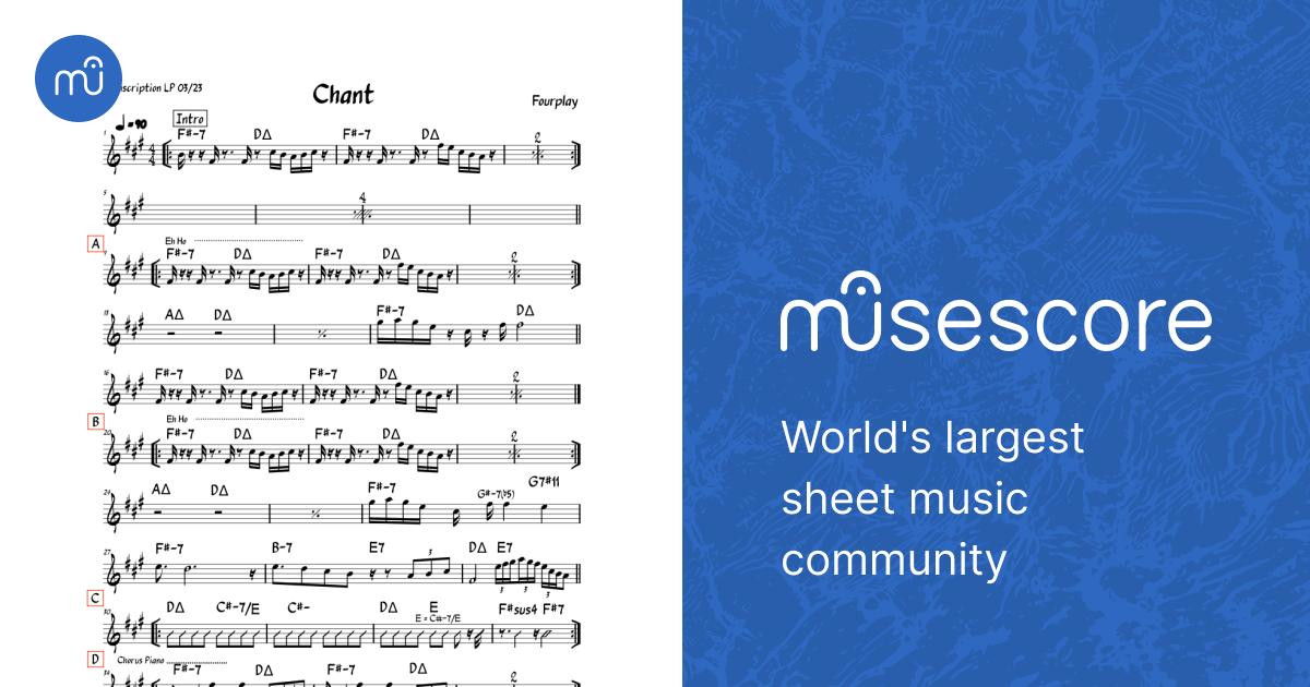 Chant – Fourplay Chant Fourplay Sheet music for Piano (Solo) Easy ...