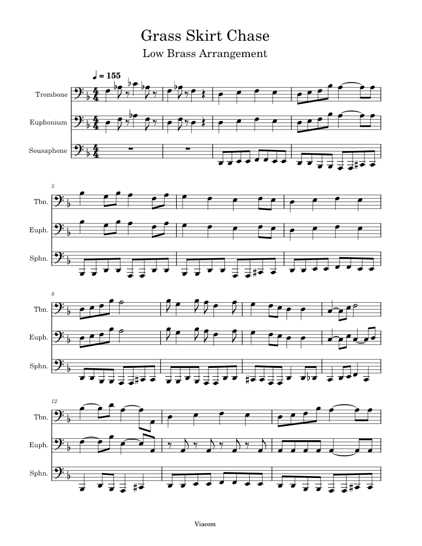 Spongebob squarepants - grass skirt chase – Misc Cartoons Grass Skirt ...