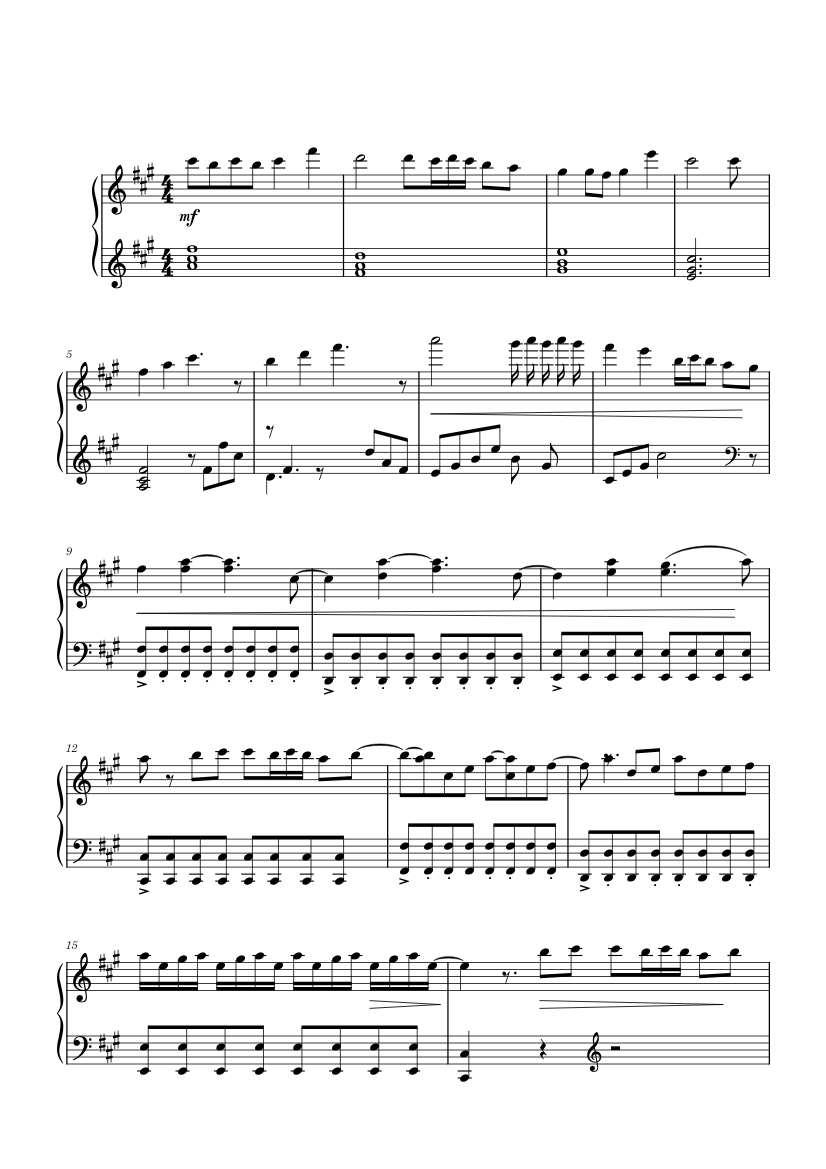 Lily – Alan Walker Lily – Alan_Walker arranged by Peter Buka Sheet ...