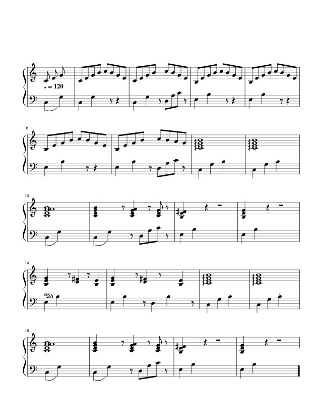 Stranger Things Theme Sheet music for Piano (Solo) Easy | Musescore.com