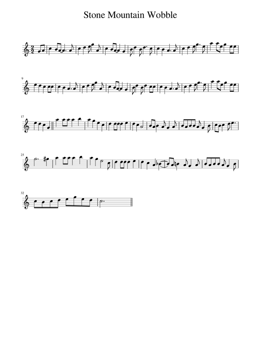 Stone Mountain Wobble Sheet music for Piano (Solo) Easy | Musescore.com