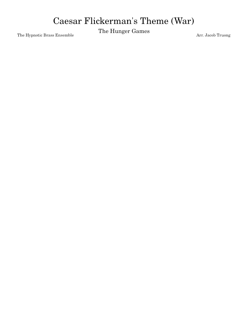 Caesar Flickerman – Misc Soundtrack Caesar Flickerman's Theme (War by ...