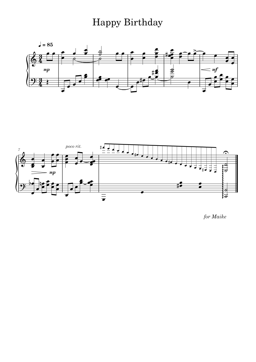 Happy Birthday to You – Misc Traditional Happy Birthday | jazz ...