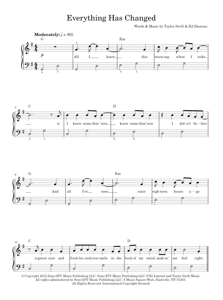 Play Official version of Everything Has Changed (feat. Ed Sheeran ...