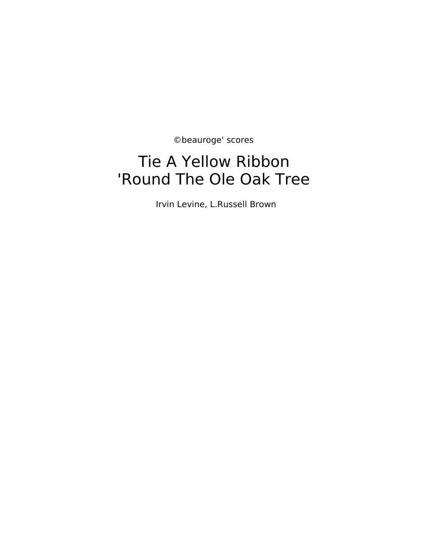Tie A Yellow Ribbon Round The Ole Oak Tree - Tony Orlando and Dawn ...