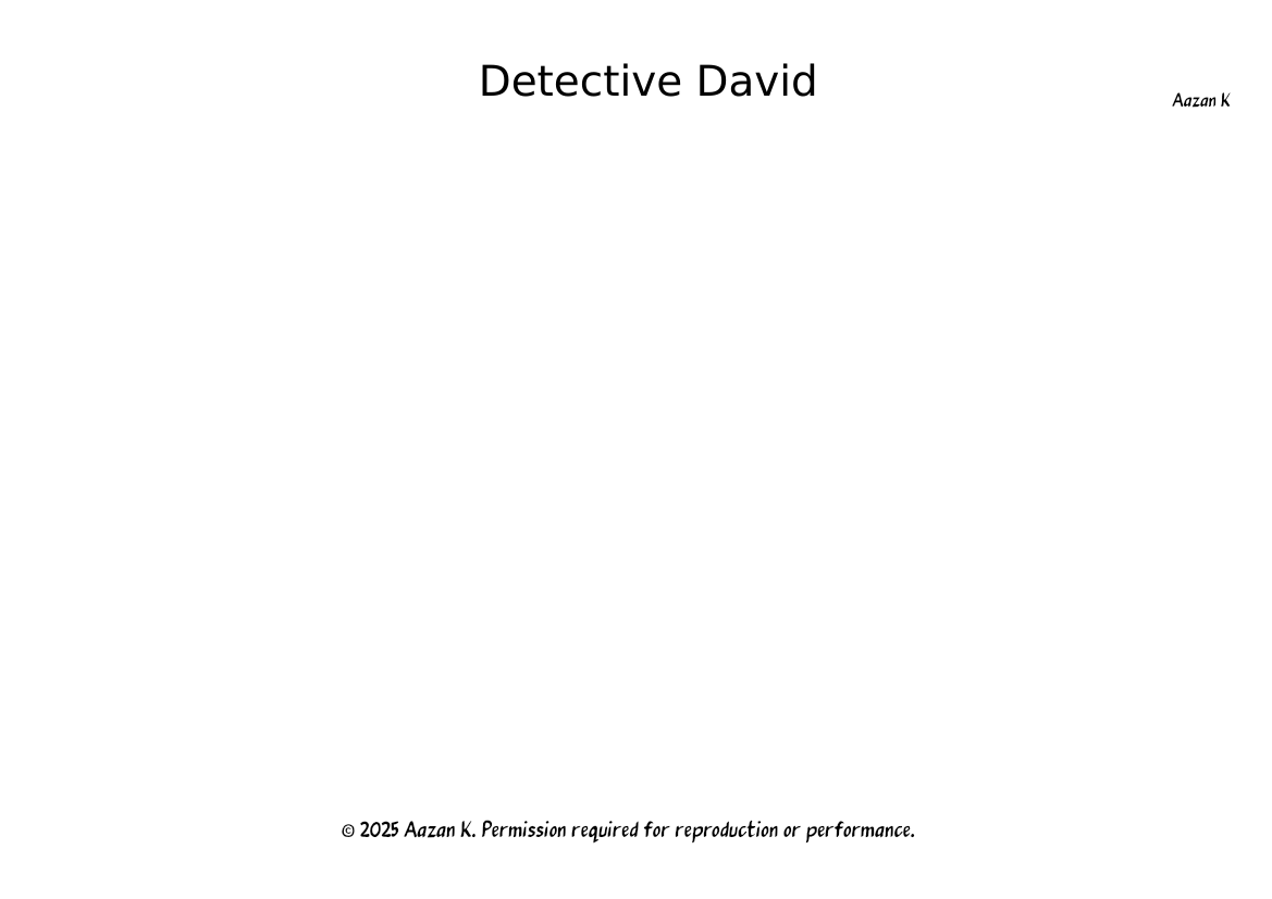 Detective David Sheet Music for Piano, Trombone, Saxophone alto ...