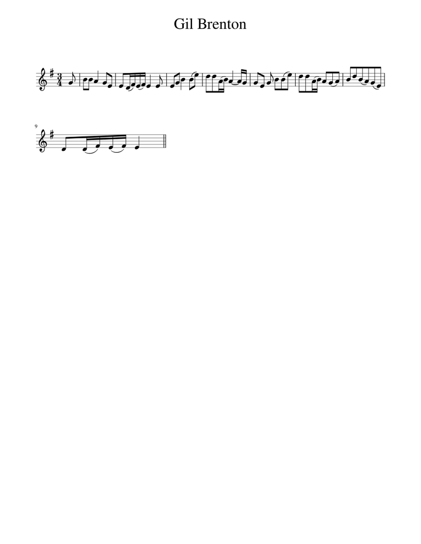 Gil Brenton Sheet music for Piano (Solo) | Musescore.com