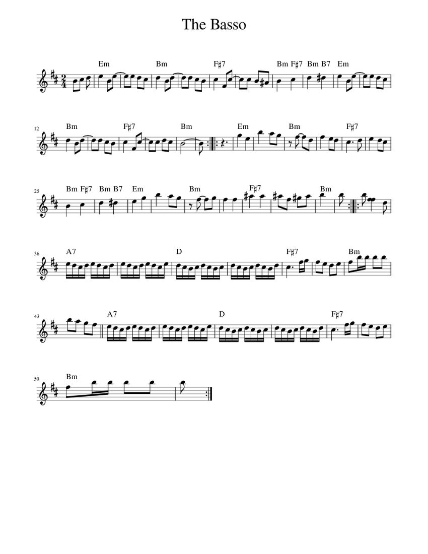 The Basso Sheet music for Piano (Solo) Easy | Musescore.com