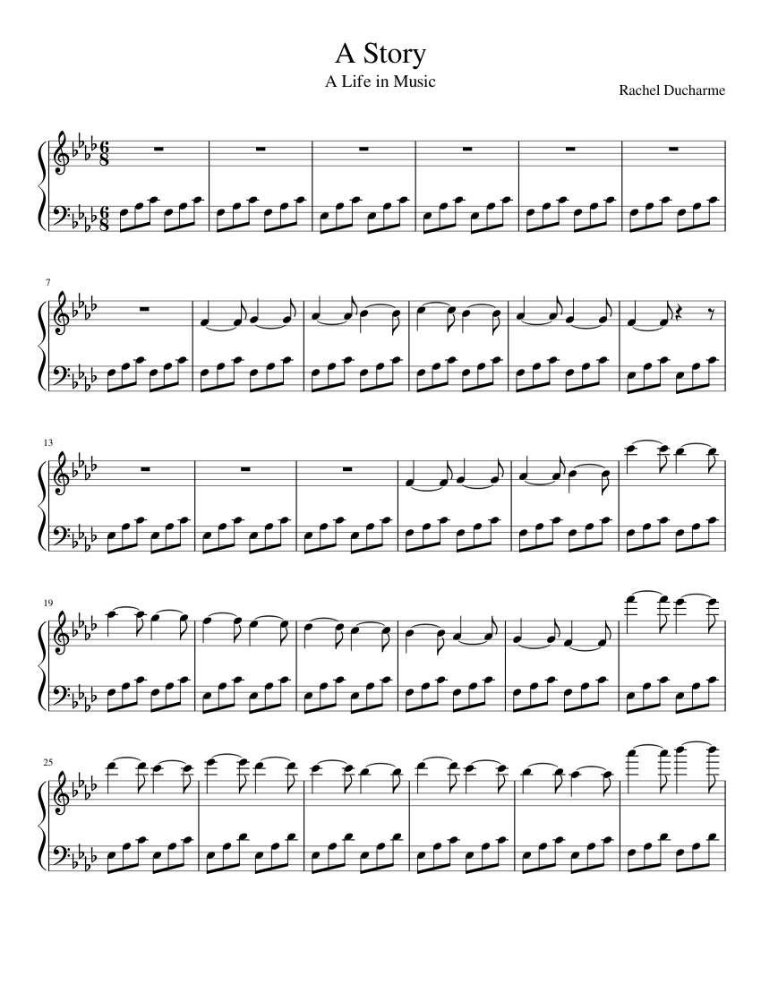 A Story Sheet music for Piano (Solo) | Musescore.com