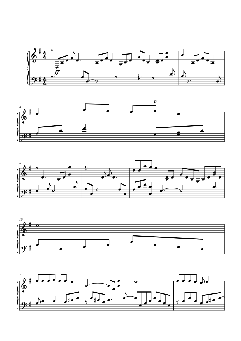 Mishima – Philip Glass Sheet Music for Piano (Solo) easy | MuseScore.com