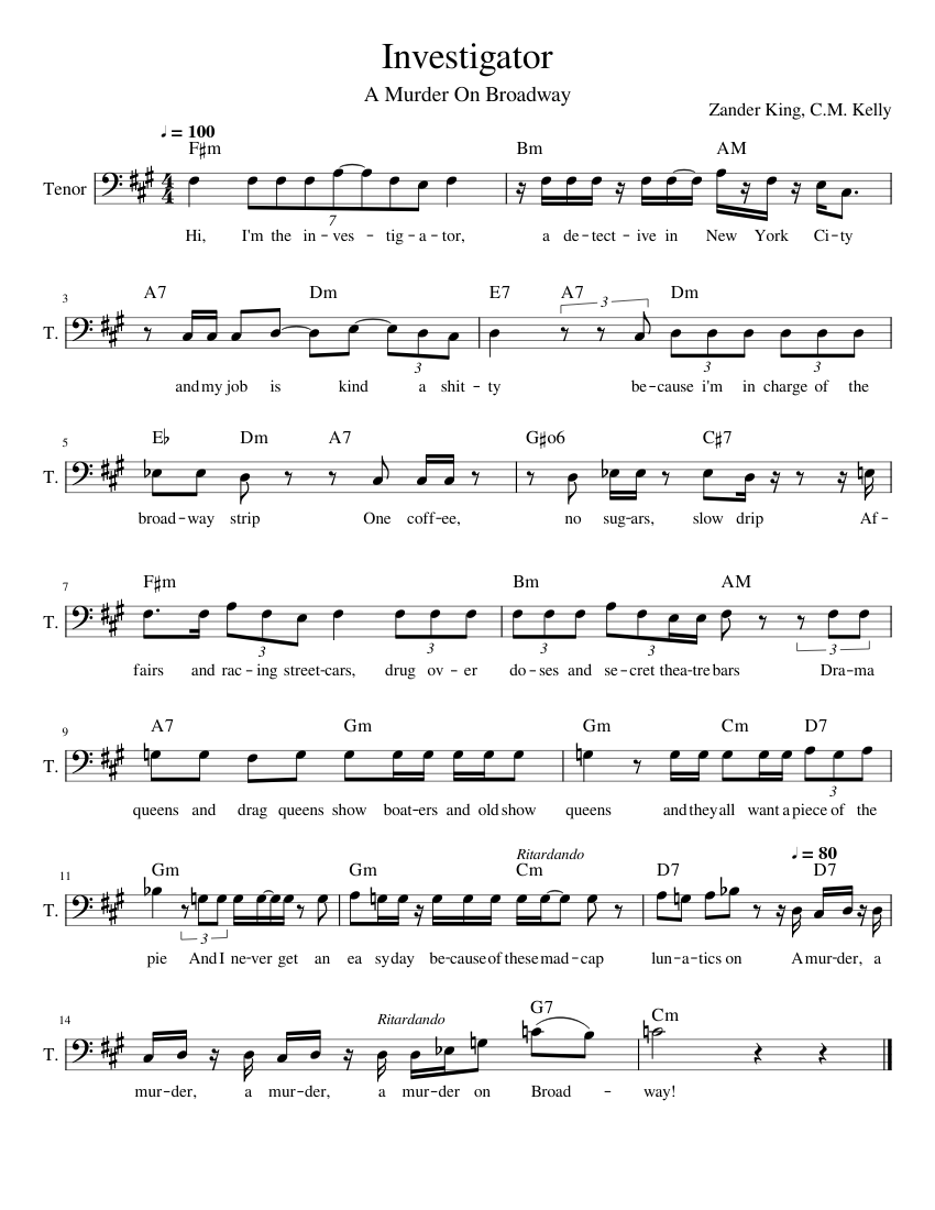 Investigator-2 Sheet music for Piano (Solo) | Musescore.com