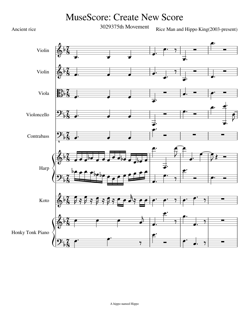 MuseScore: Create New Score Sheet Music for Piano, Contrabass, Violin, Viola & more instruments ...