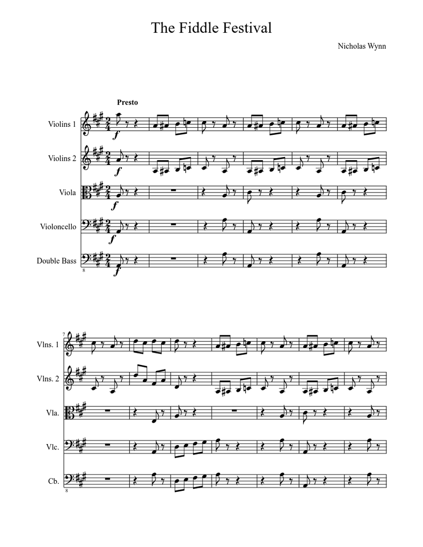 The Fiddle Festival Sheet music for Viola (Solo) | Musescore.com