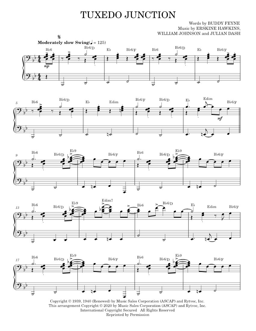 Play Official version of Tuxedo Junction [Jazz version] (arr. Brent ...