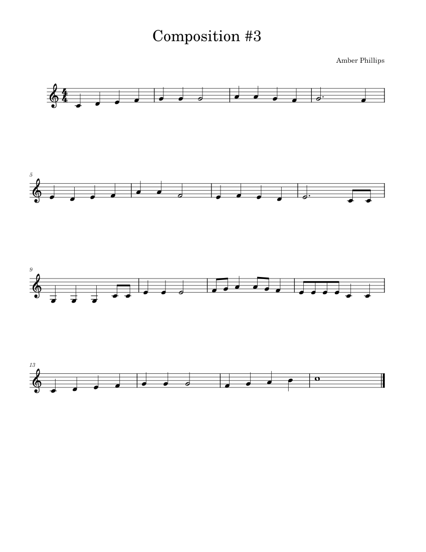 Composition#3 Sheet music for Piano (Solo) | Musescore.com